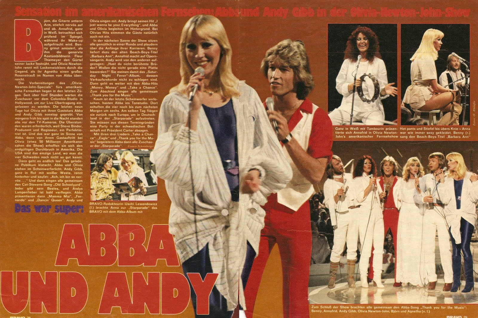 ABBA The Articles: Bravo, 1978: ABBA and Andy