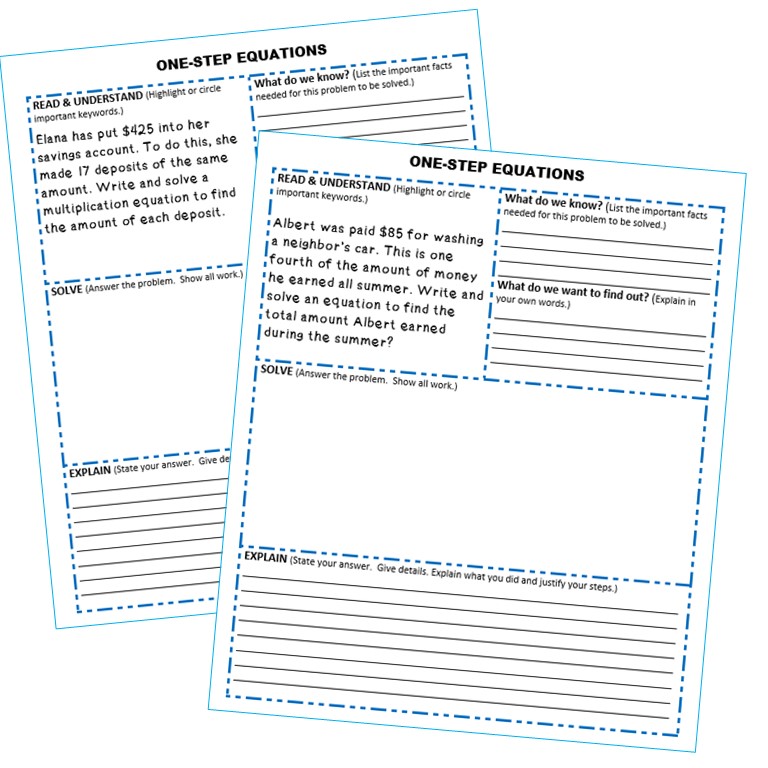 Solving Two Step Equations Doodle Notes - Tessshebaylo