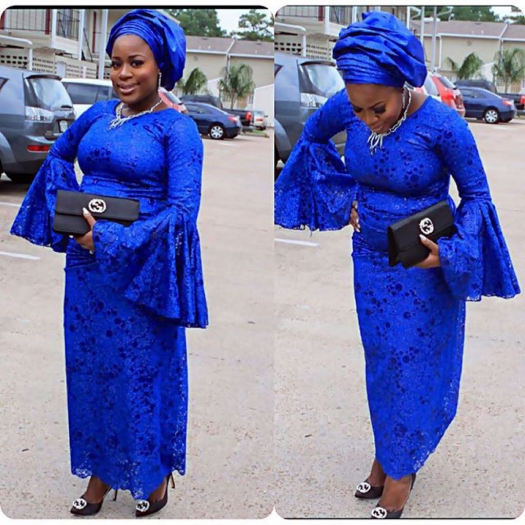 Deep Blue Lace Styles For Nigeria Ladies Dezango Fashion Zone