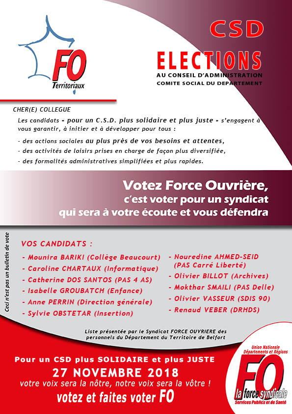 Syndicat FORCE OUVRIERE des Personnels du Département du Territoire-de ...