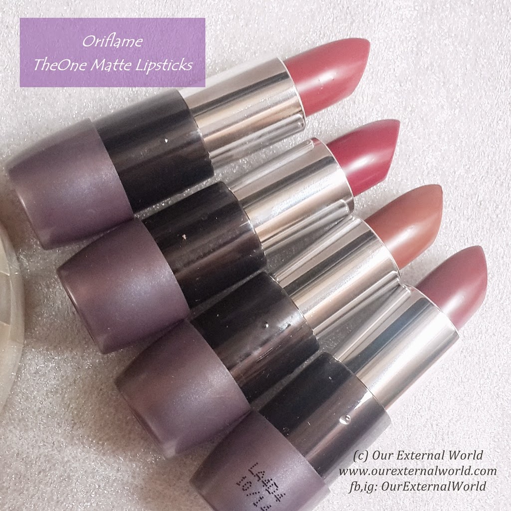 Oriflame The One Matte Lipsticks - Review, Swatches
