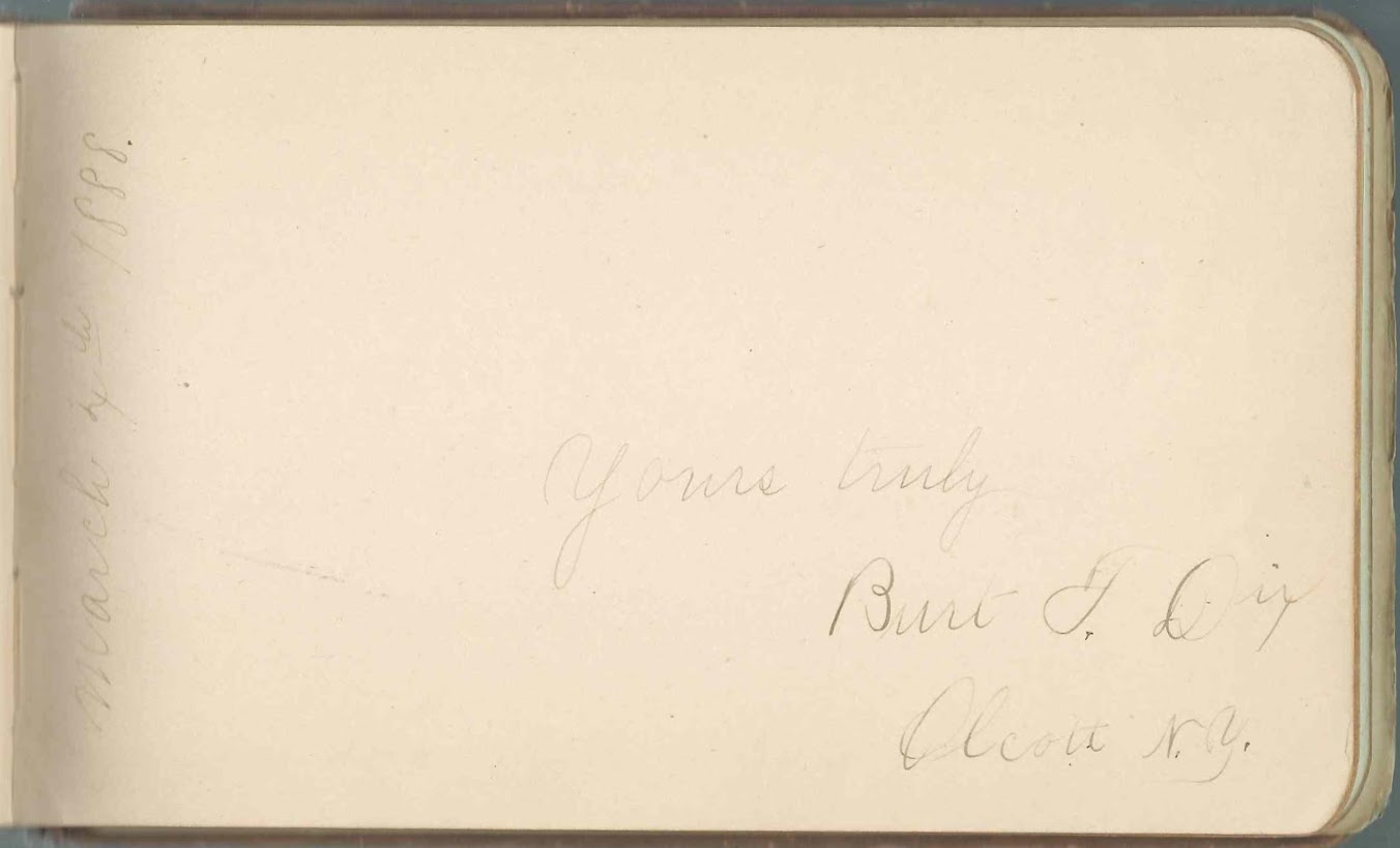 Heirlooms Reunited: 1880s Autograph Album of Frank Mead Bradley of ...