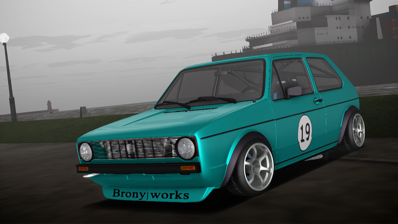 BronyWorks: VW mk1 Brony_works race car