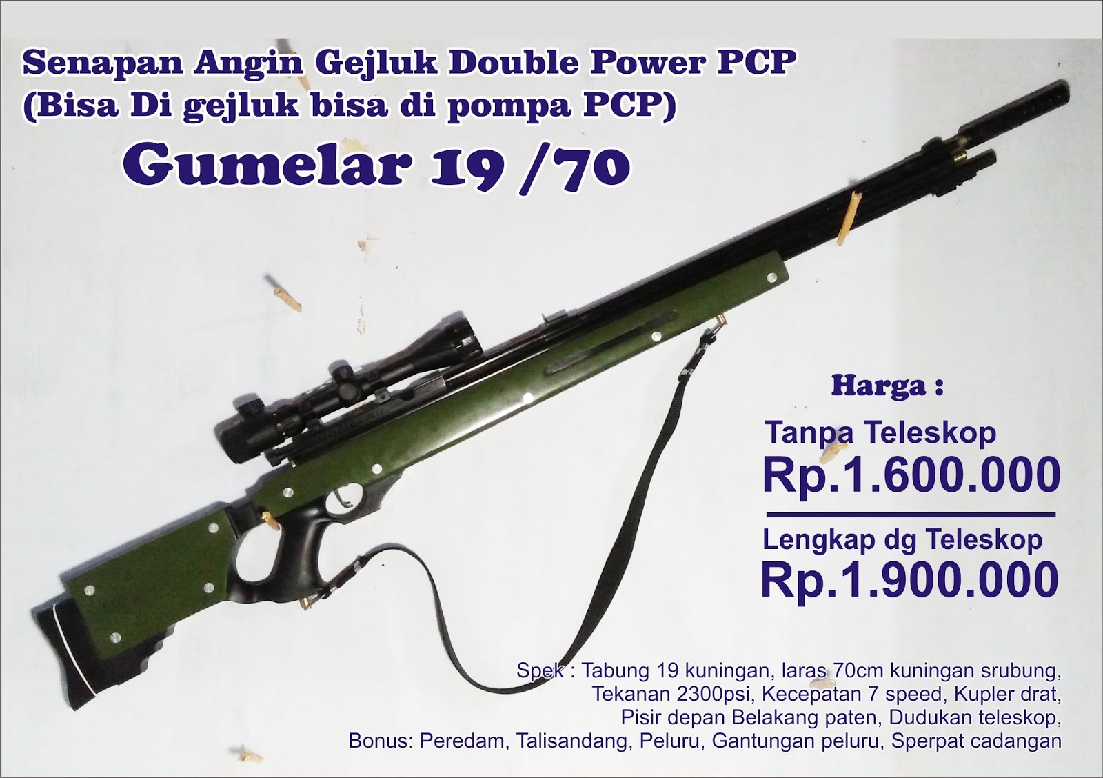 Jual senapang angin gejluk 4.5.5 Kota Medan Sumatera Utara