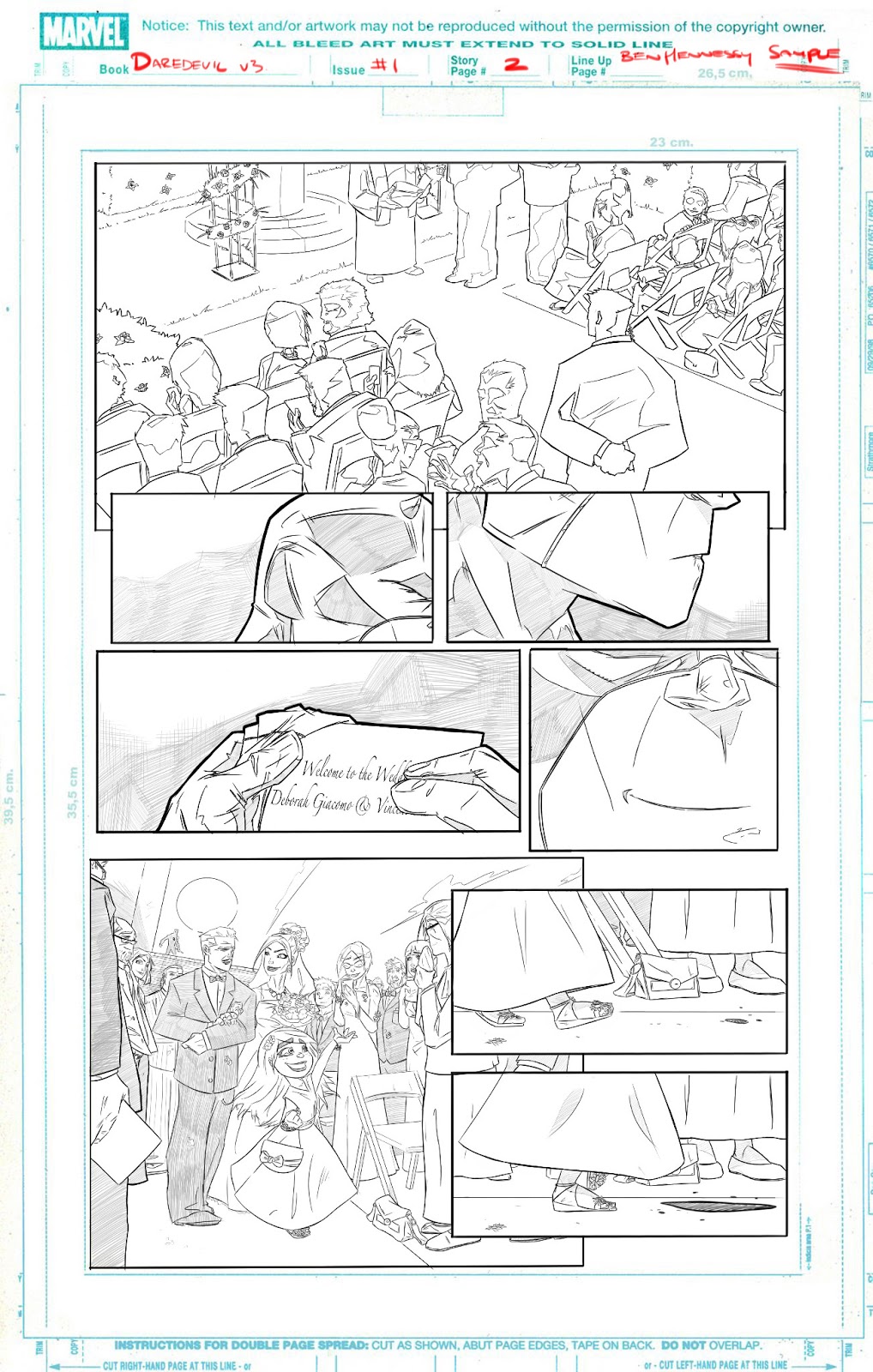 Bennessy's Blog: Sample Script - Daredevil v3 #1 written by Mark Waid