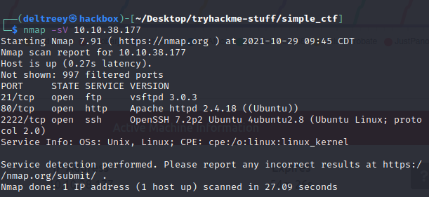 TryHackMe - Simple CTF Room