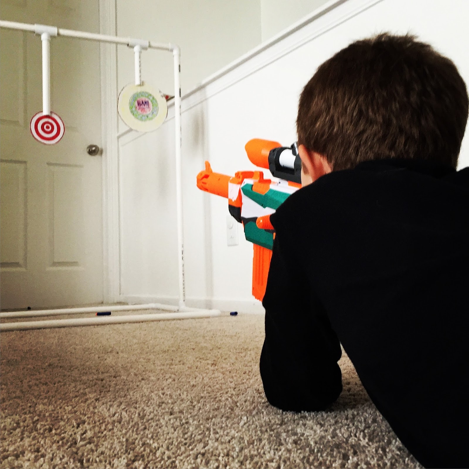 Dad with a Blog: DIY Nerf Target Rig