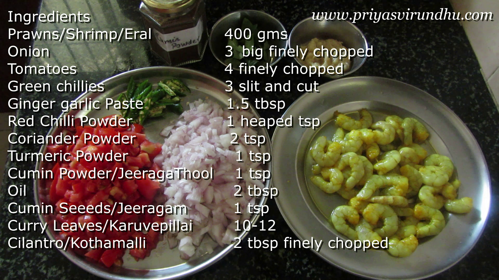 Priya's Virundhu: Prawn Thokku Recipe/Eral Thokku Recipe/South Indian ...