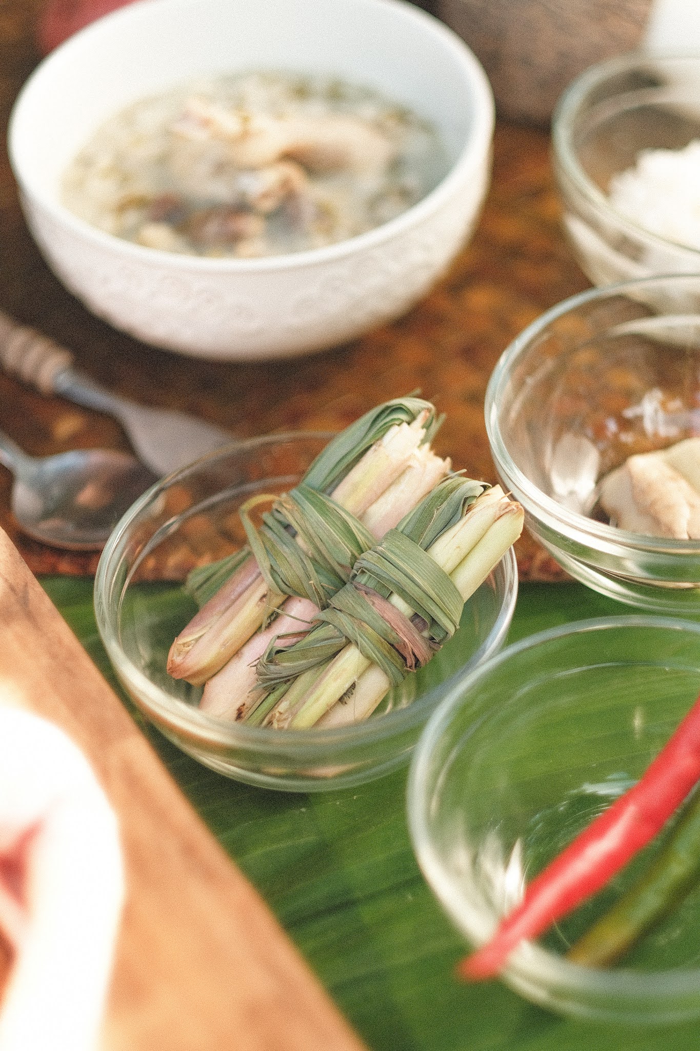 Chicken Ubad with Monggo (Chicken with Banana Pith and Mung Beans)