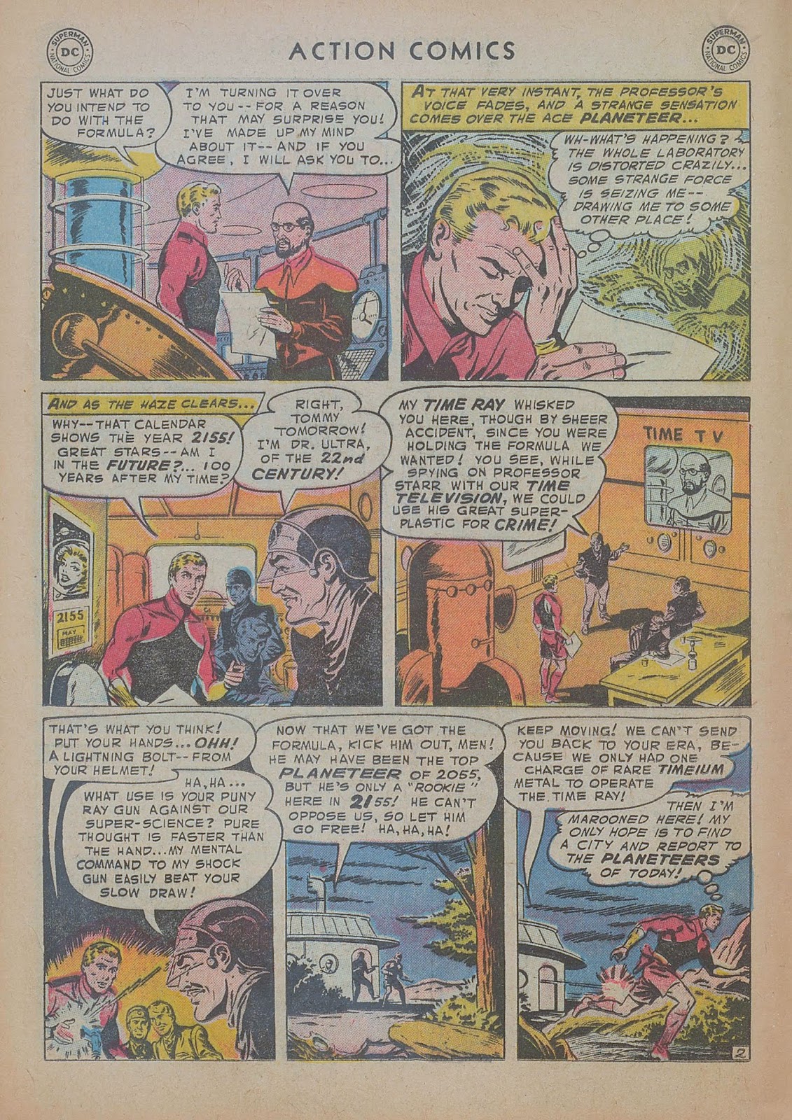 Four-Color Shadows: Tommy Tomorrow-Jim Mooney-1955