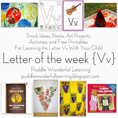 Puddle Wonderful Learning: Letter of the Week {Vv}