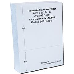 Perforated Invoice Paper - Invoice Template