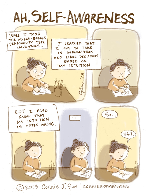 cartoonconnie comics blog: The Joy of Self-Awareness