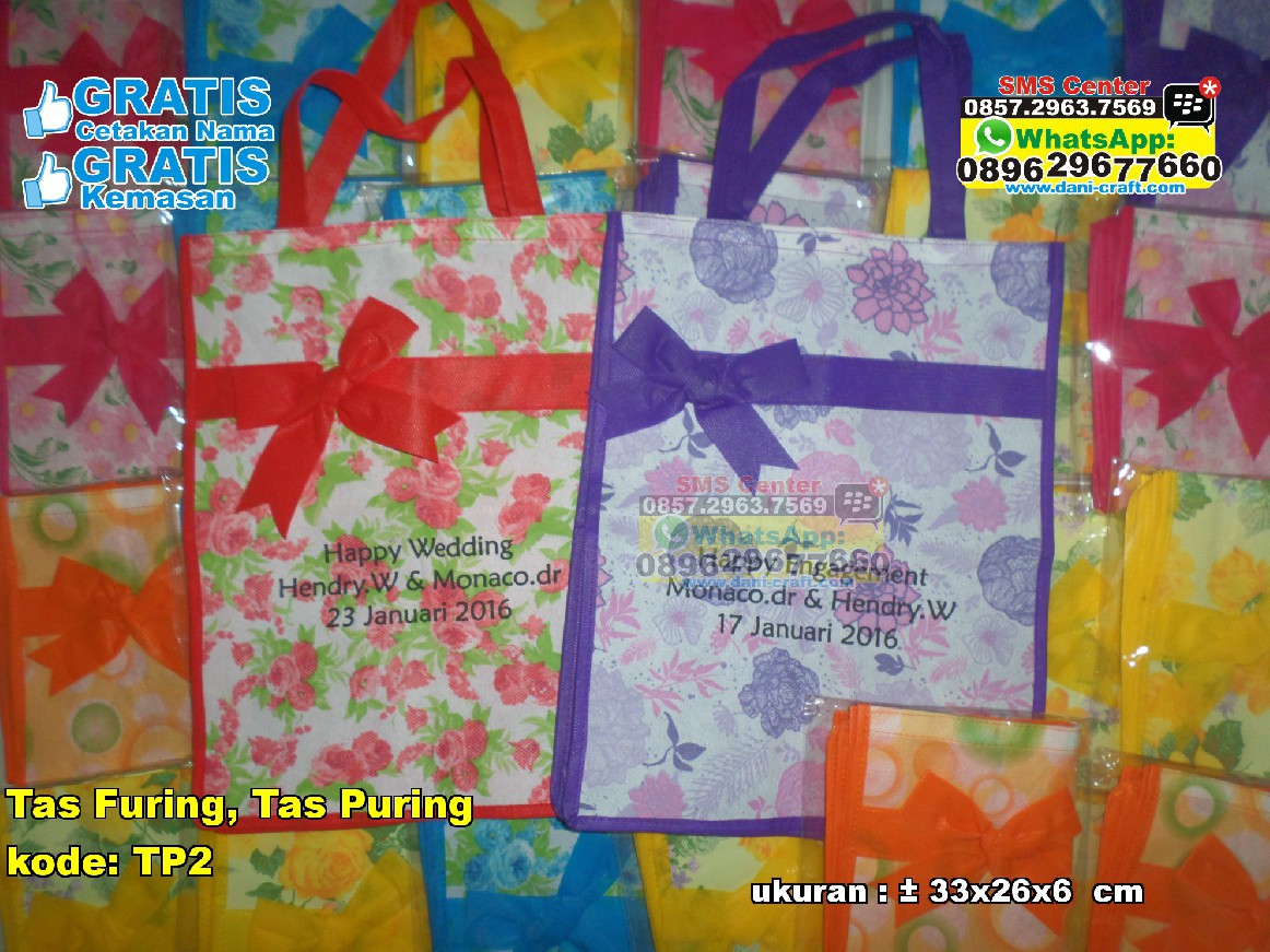 Tas Furing Souvenir, Tas Puring (TP2) | Souvenir Pernikahan