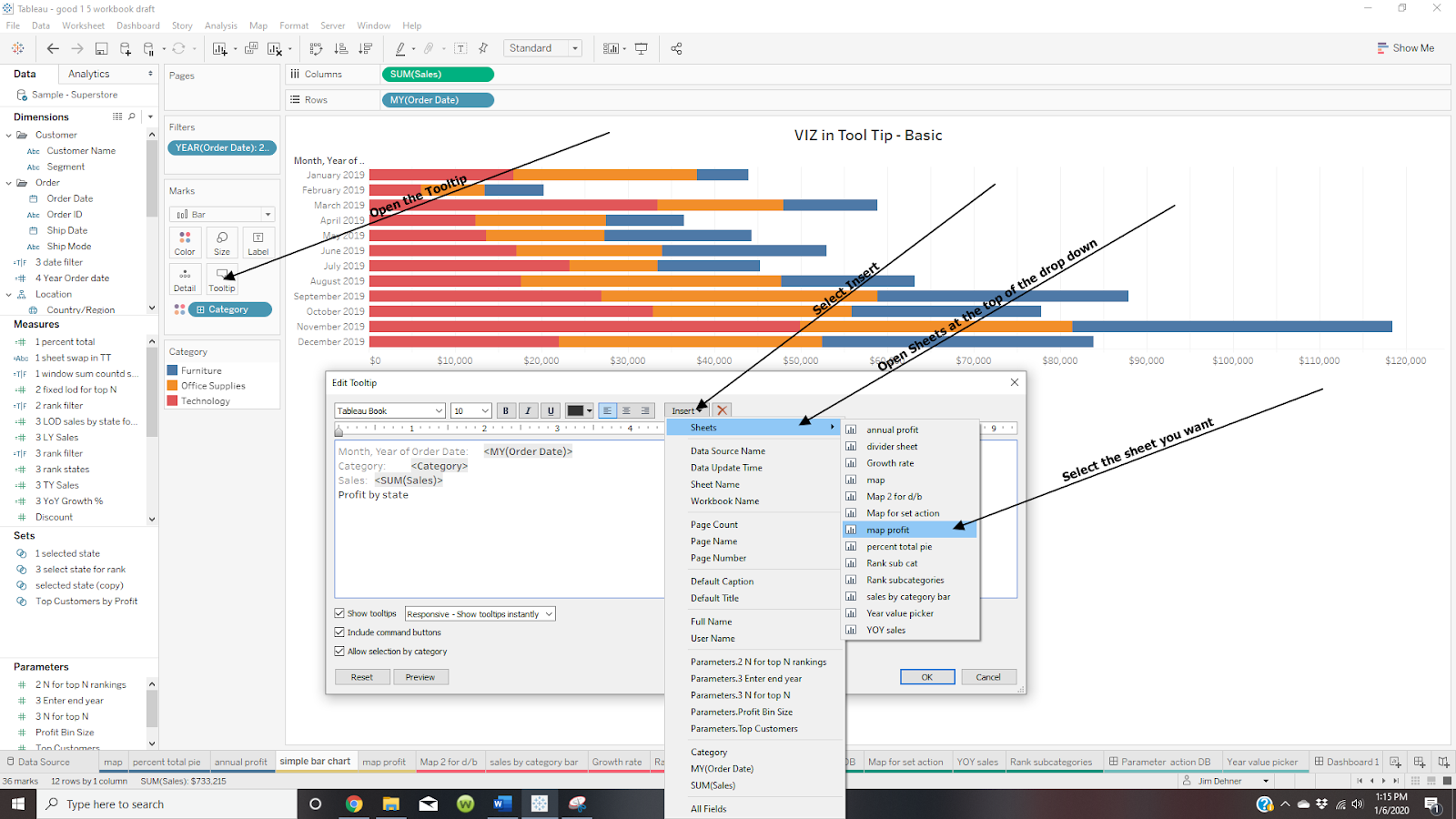 Put life in your Viz with Set and Parameter actions and Viz in Tooltip