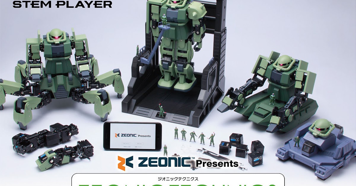 Zeonic Fully Revealed Their STEM DIY Zaku Robots! - Gundam Kits ...