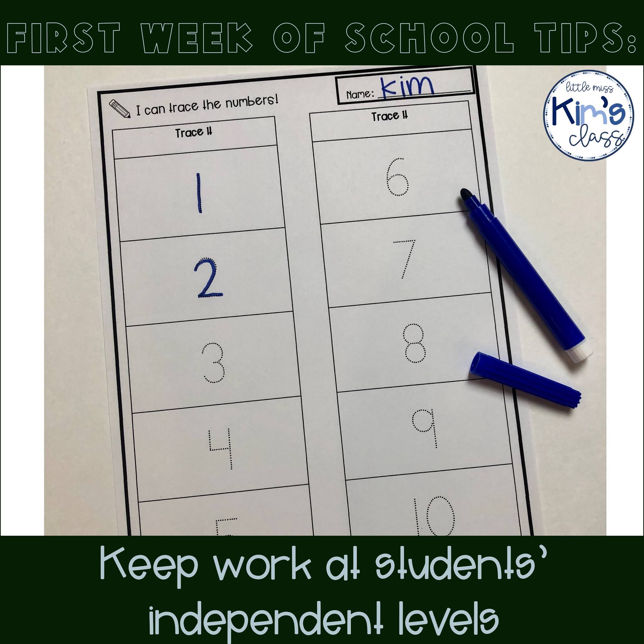 Little Miss Kim's Class: 5 Tips for the First Week of School in a ...