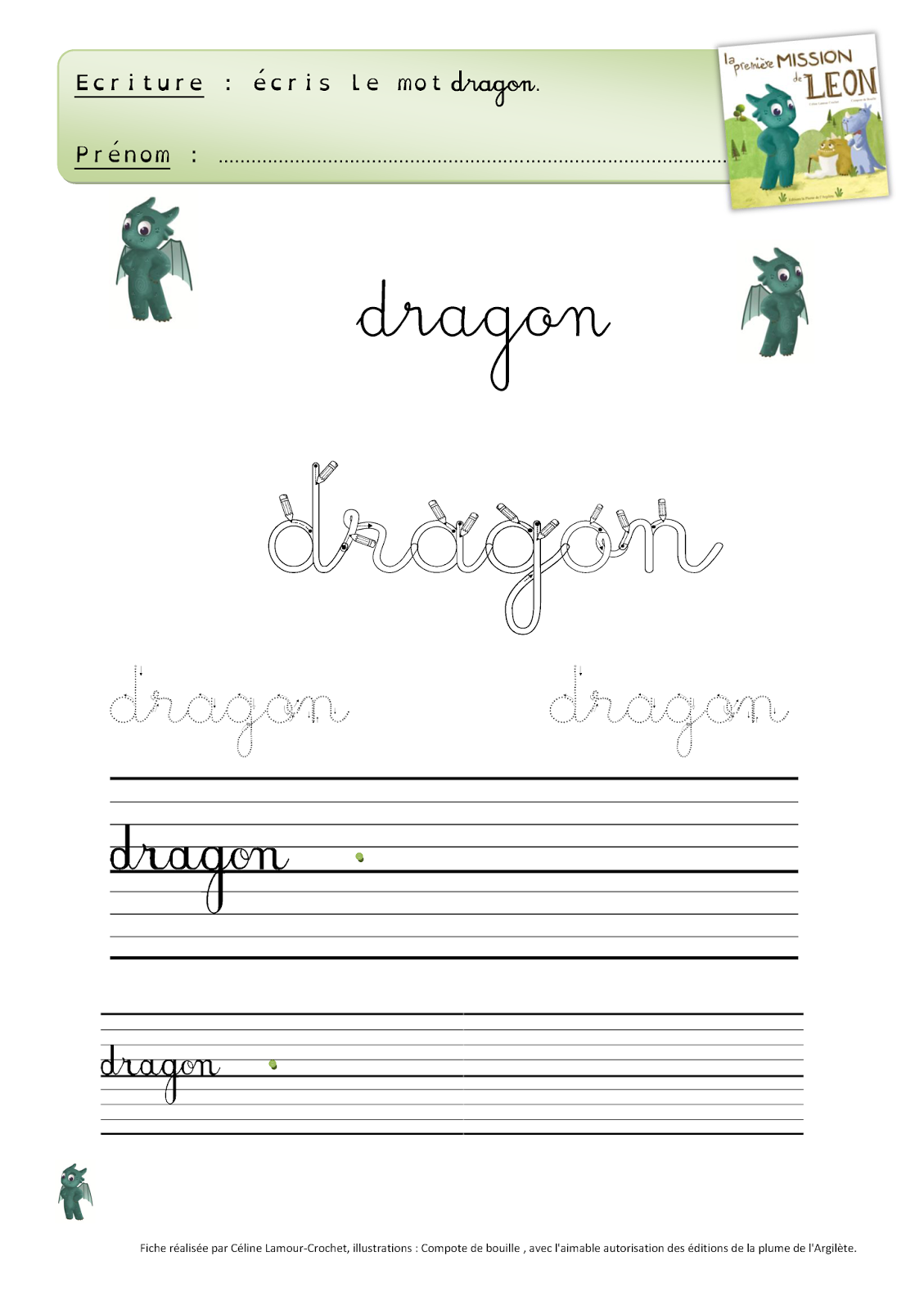 Céline Lamour-Crochet: Thème : les dragons