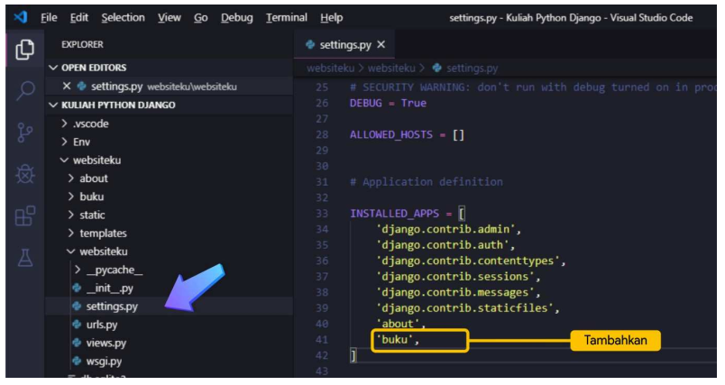 Django Framework - Membuat Model dan Menampilkan Data ke Views - Contoh ...