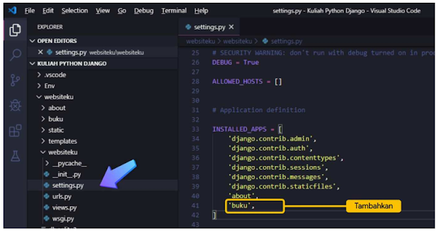 Django Framework - Membuat Model dan Menampilkan Data ke Views - Contoh ...