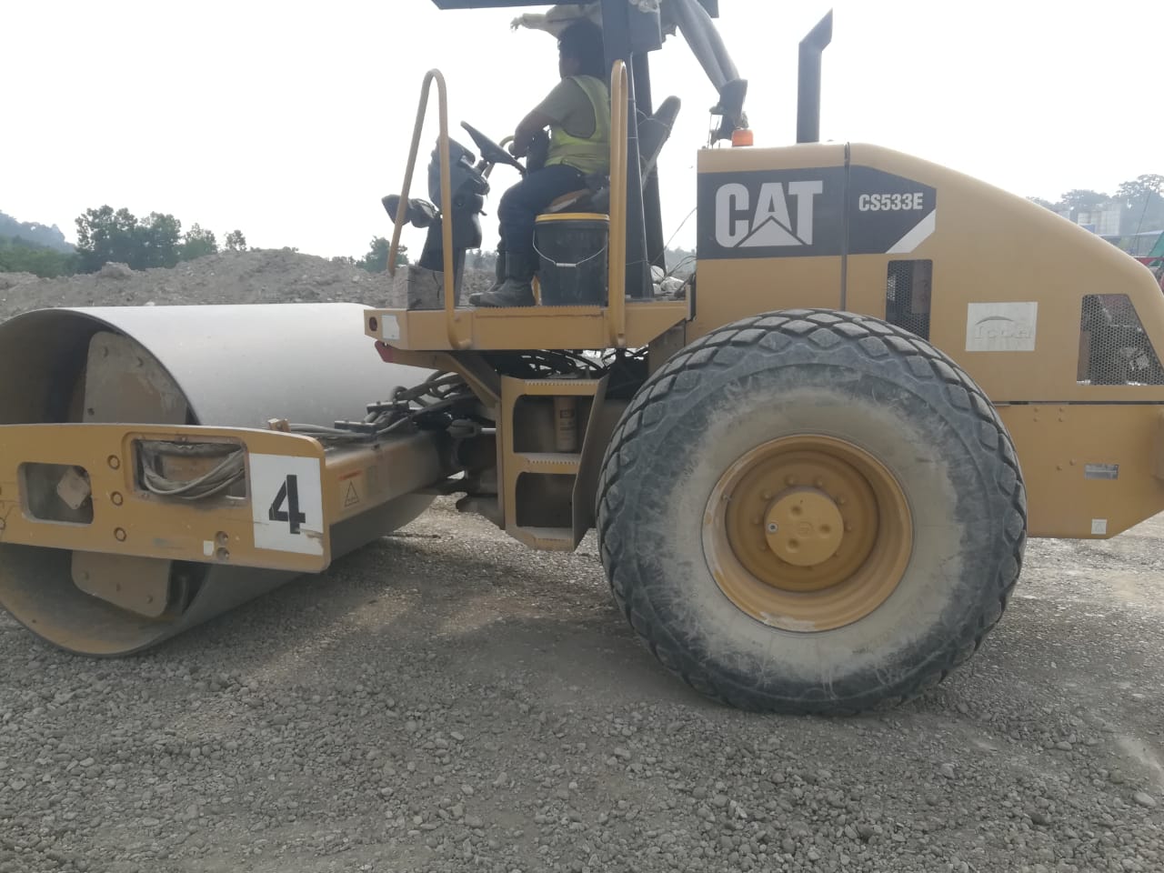 Filling and backfilling works of soil-civil engineering