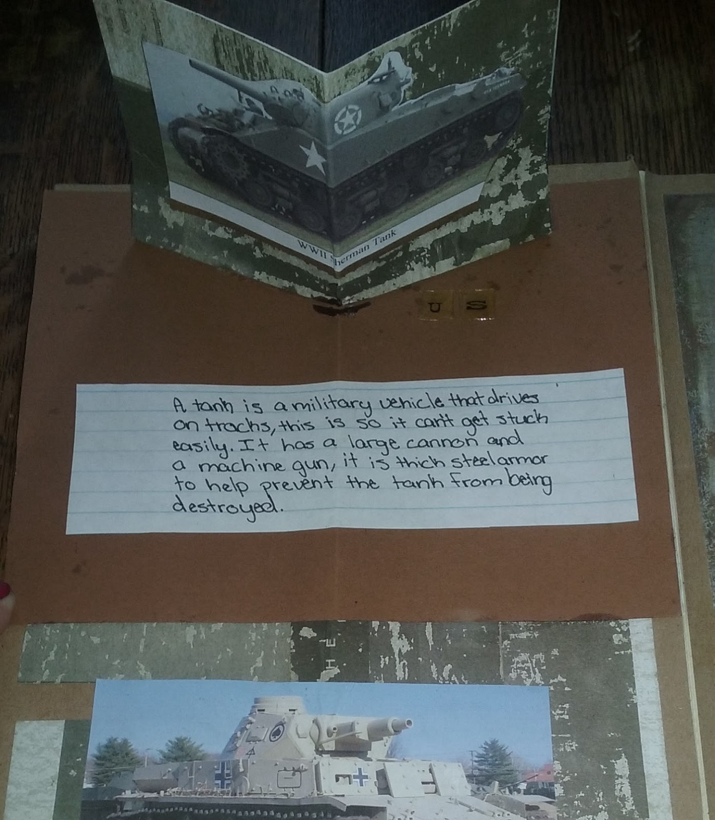 The Many Hats of M.E.L.: Manila folder lapbook WWII school project