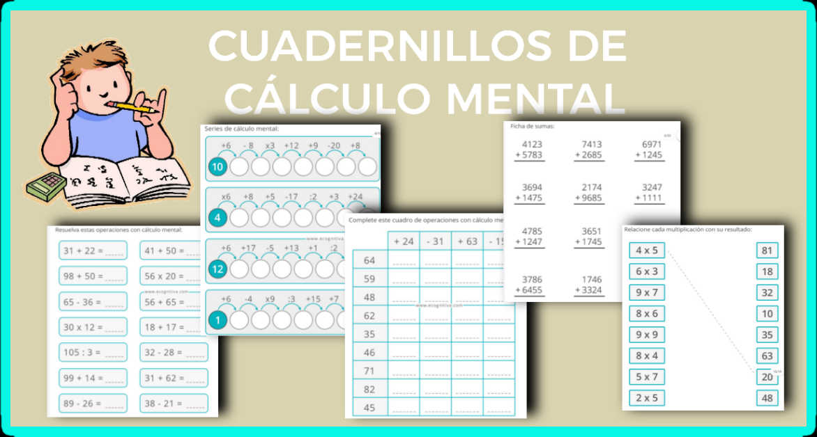 CUADERNILLOS PARA REFORZAR EL CALCULO MENTAL | MATERIAL EDUCATIVO PRIMARIA