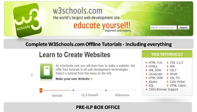 W3SCHOOLS.COM COMPLETE OFFLINE SITE ~ The Dev Education