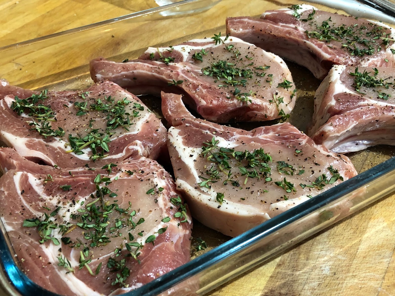 a dash of flavour: French Pork Cutlets with Creamy Herb and Wine Sauce