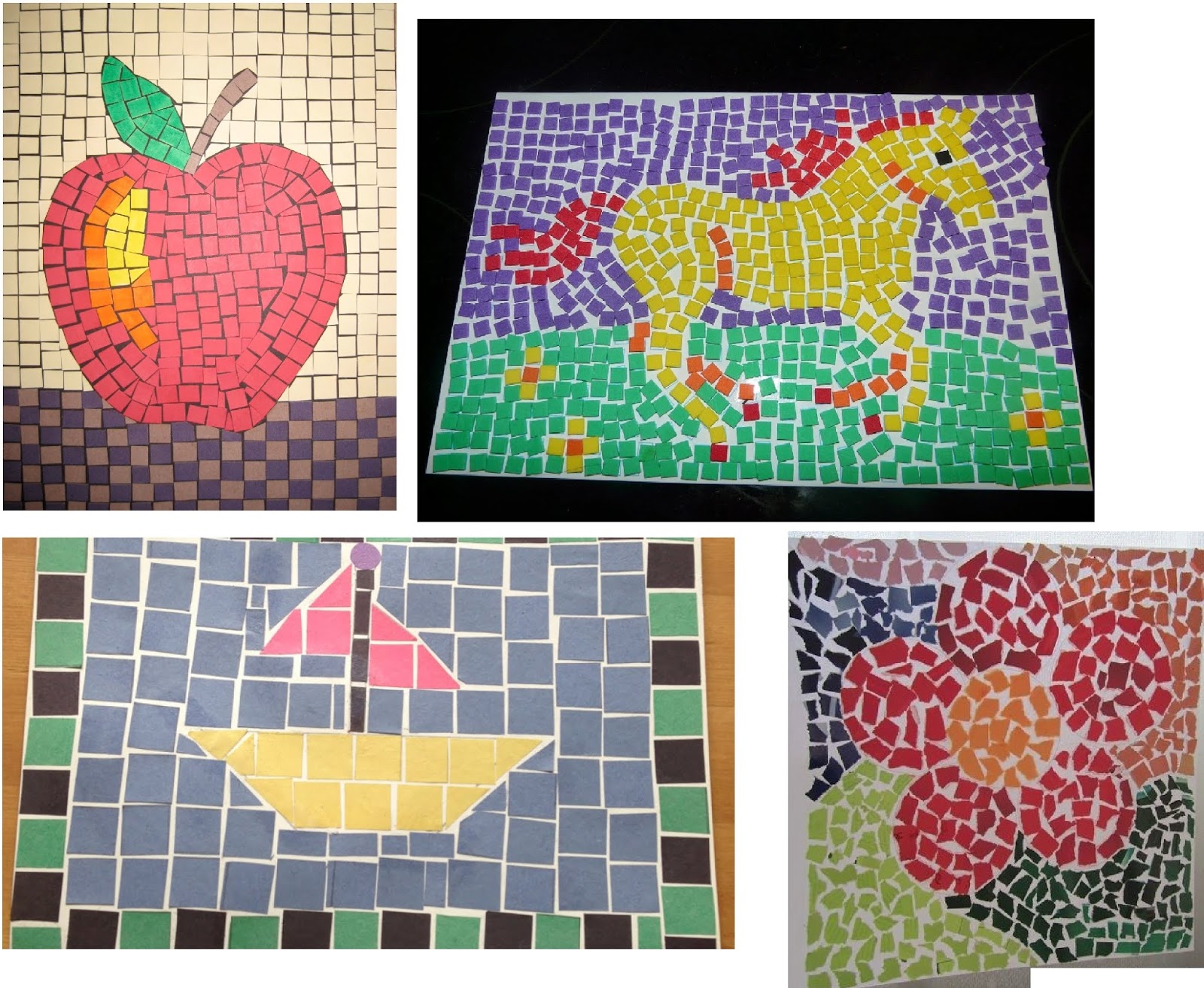 Blog for 4th Graders of Infanta Leonor School: Arts: A paper mosaic
