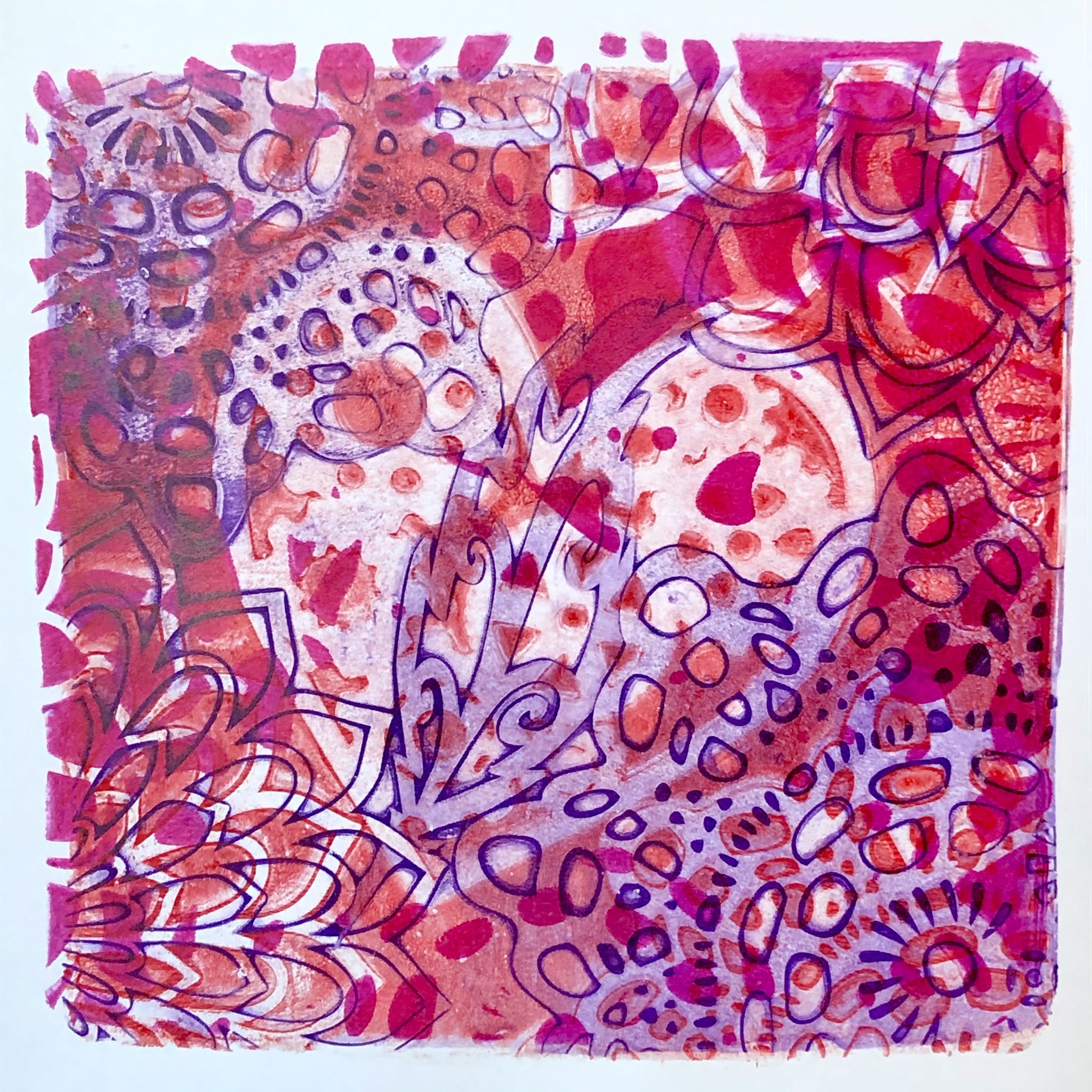 Covered In Colour: The magic of monoprinting