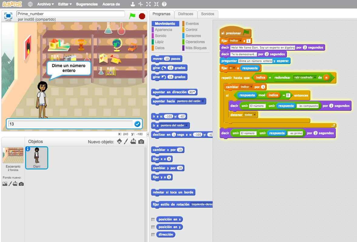 Competencias clave con Scratch: Actividades realizadas durante el ...