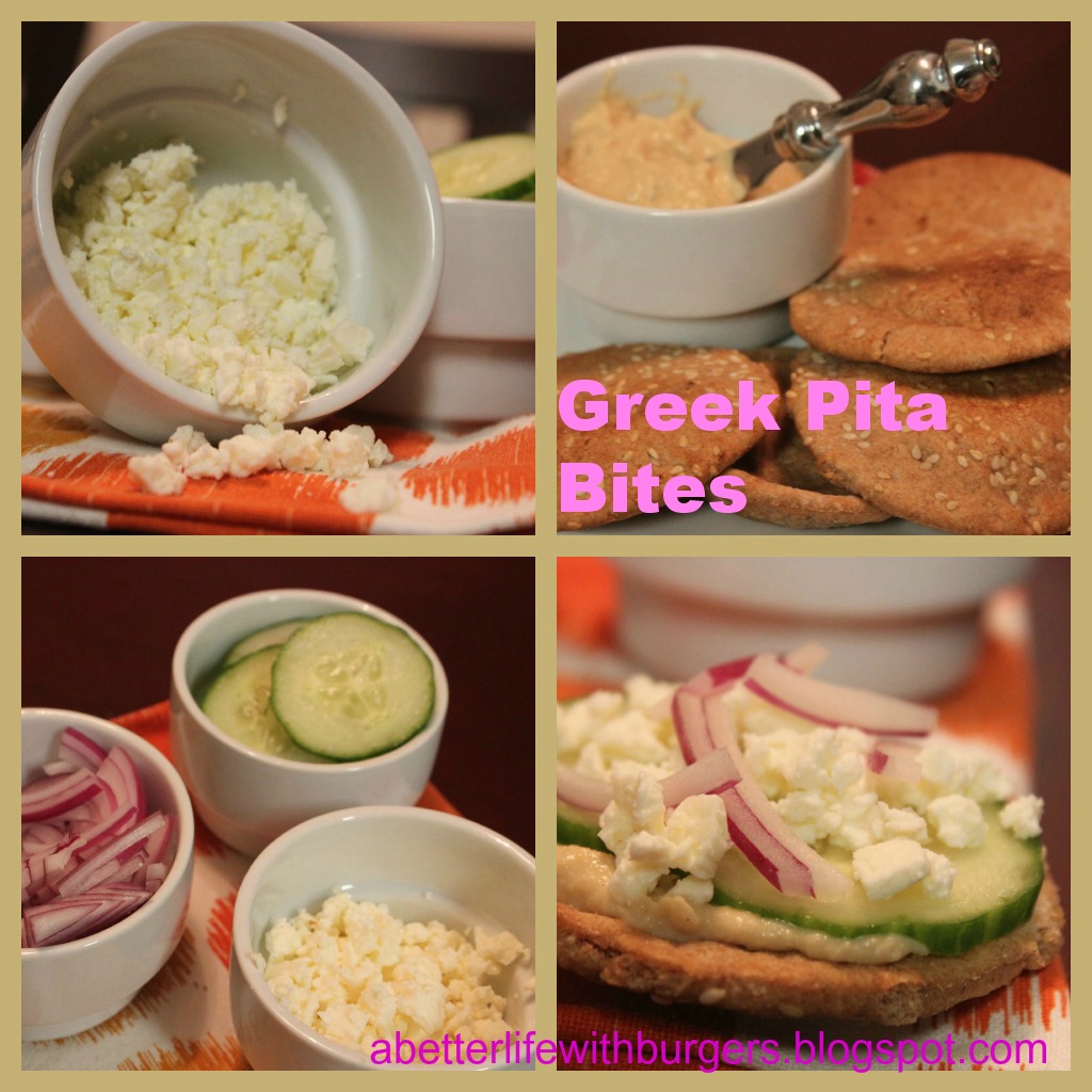 A Better Life with Burgers: Greek Pita Bites