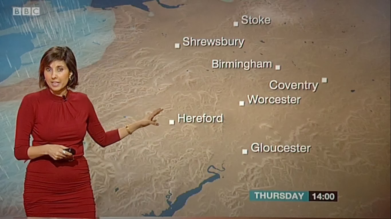 UK Regional News Caps: Shefali Oza - BBC Midlands Today Weather