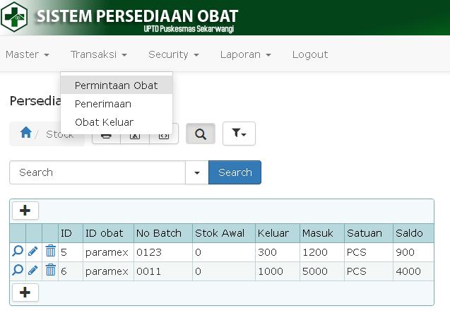 Source Code Pengelolaan dan Persediaan Data Obat berbasis WEB ...