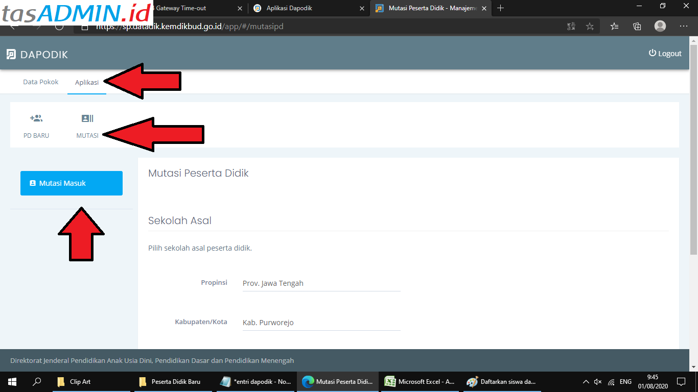 CARA MEMASUKAN SISWA KE APLIKASI DAPODIK 2024. - tasADMIN