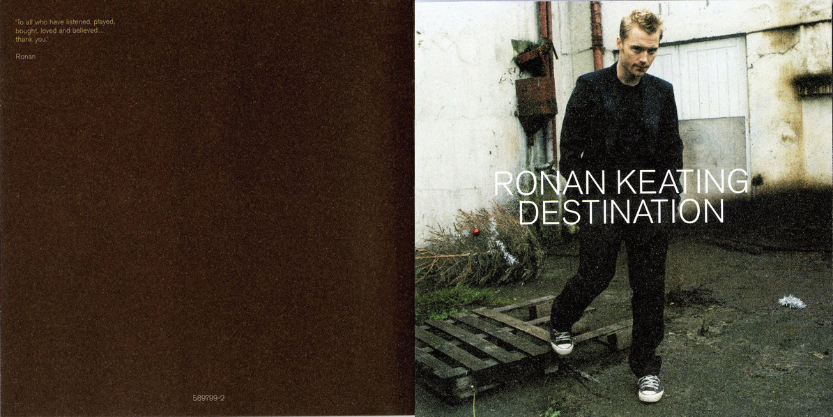 Encarte: Ronan Keating - Destination - Encartes Pop