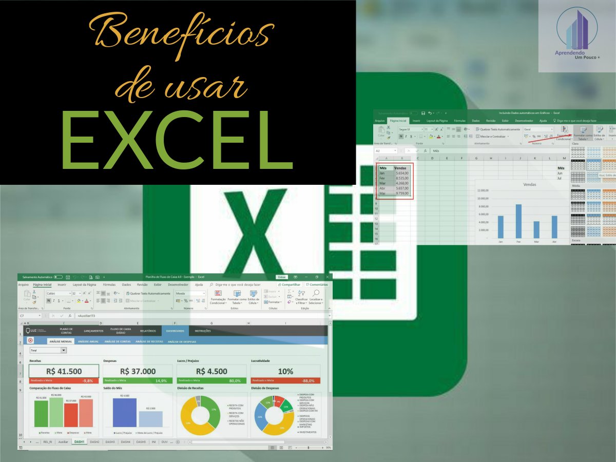 Benefícios de usar EXCEL