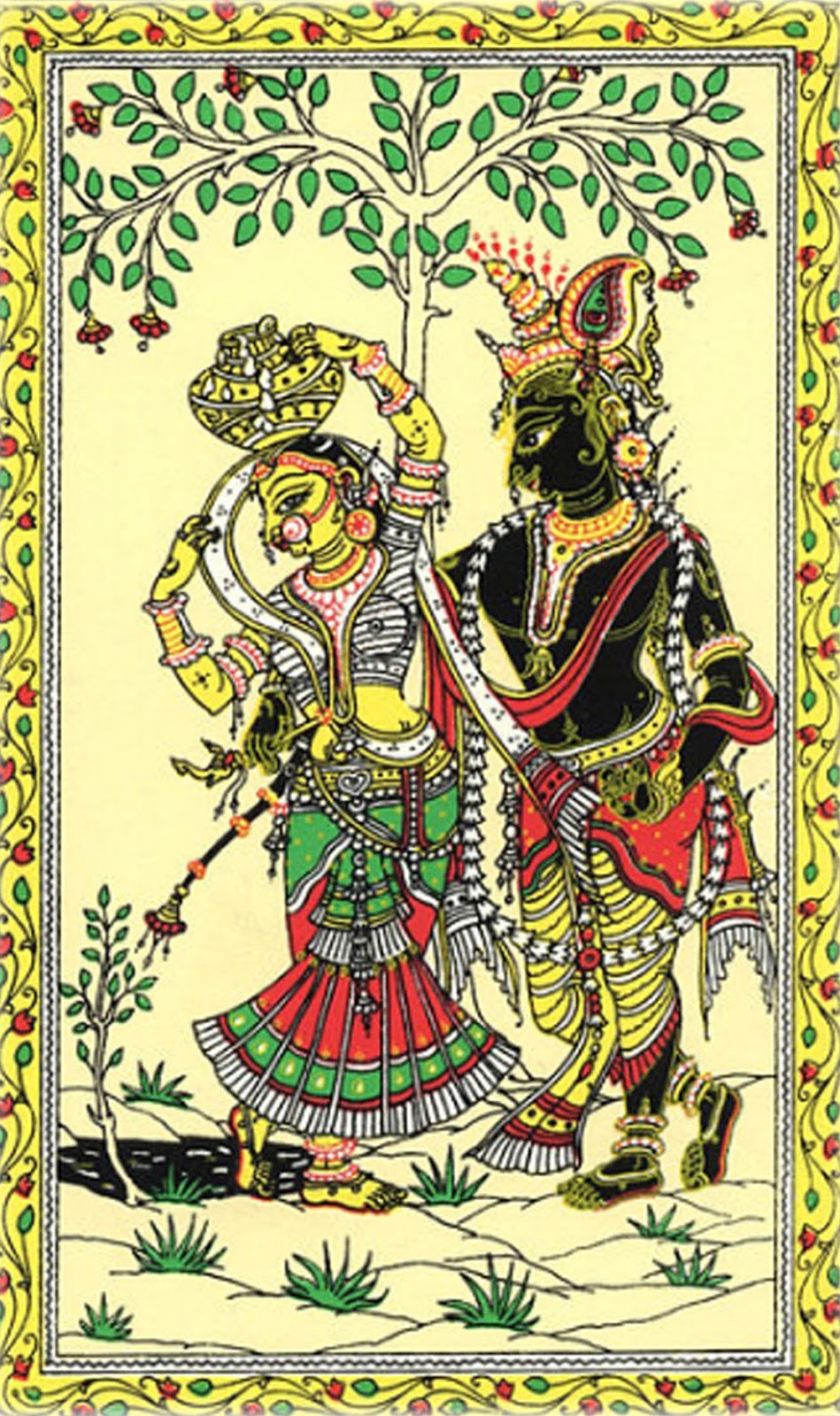 Pattachitra Painting- Folk and Tribal Art: LOOK,THEME AND STYLE OF ...