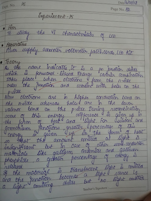 VI Characteristics of LED