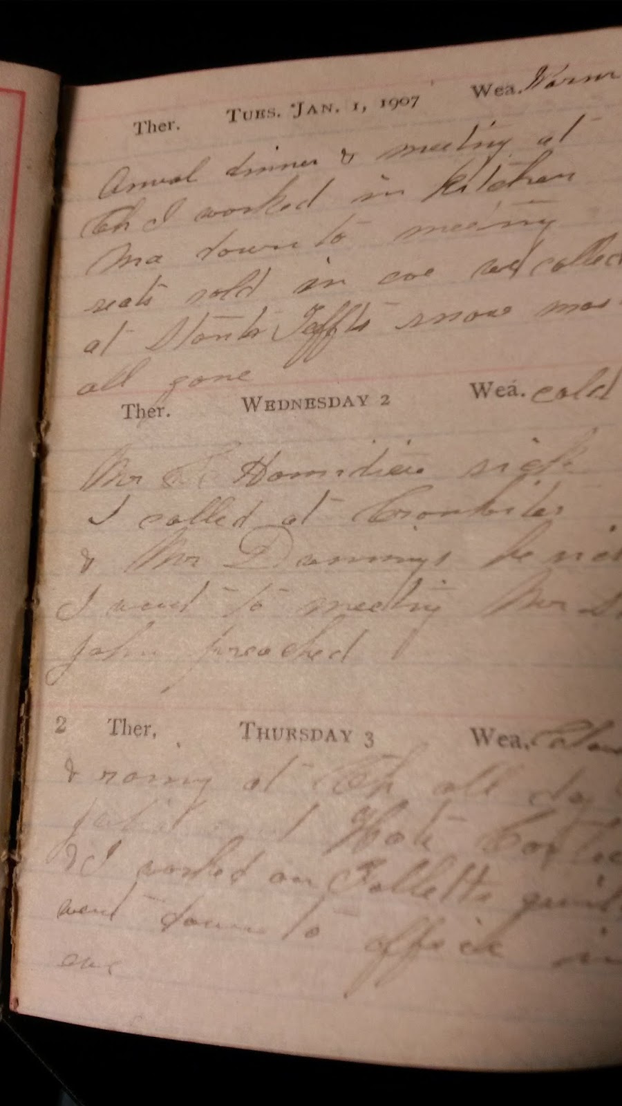 greenwich history: 1907 Diary of Malinda Reynolds: Part One