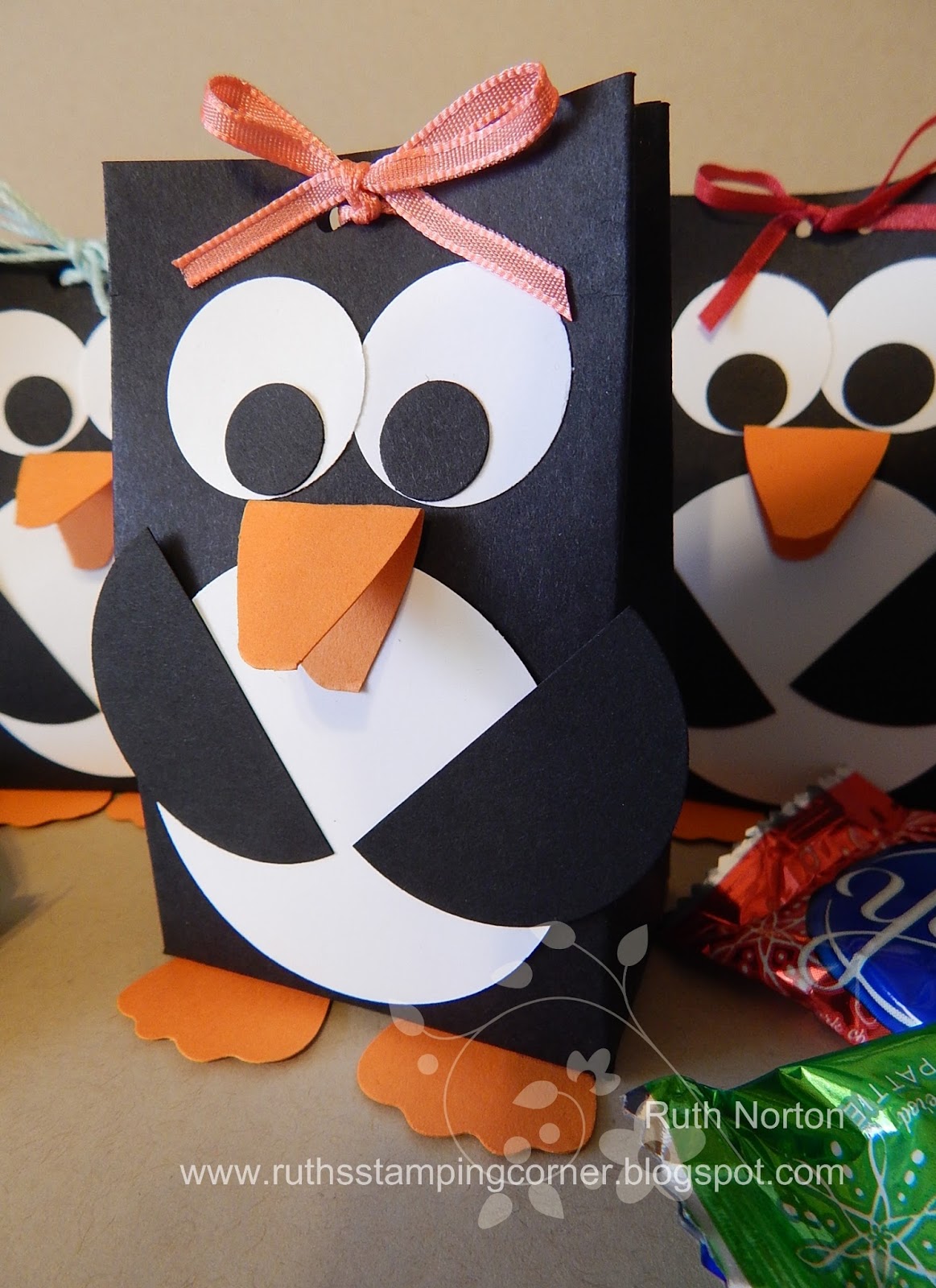 Ruth's Stamping Corner: Peppermint Penguin Boxes