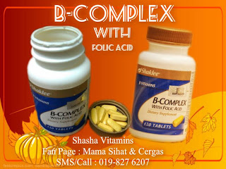 Shasha Vitamins: B COMPLEX with FOLIC ACID