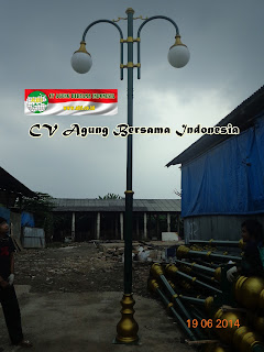 Tiang Lampu PJU Antik - Tiang Lampu Taman PJU Antik