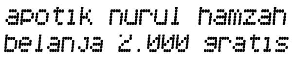 6 Font Struk Kasir Dan ATM Yang Biasa Digunakan