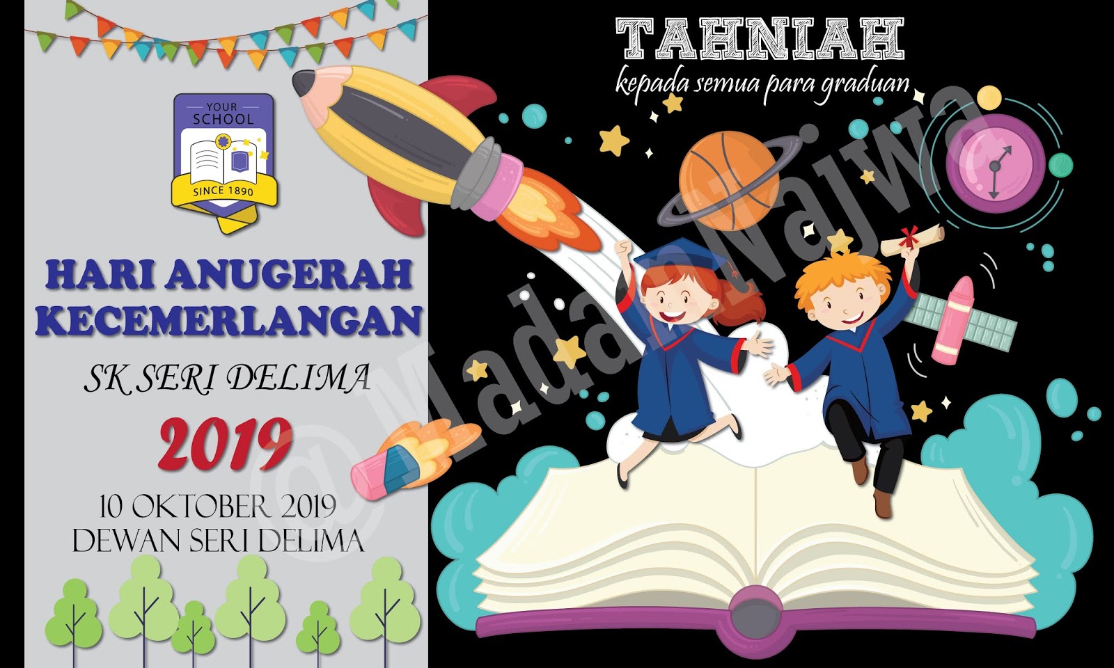 Banner dan Bunting Sekolah: DESIGN BANNER DAN BUNTING PROGRAM