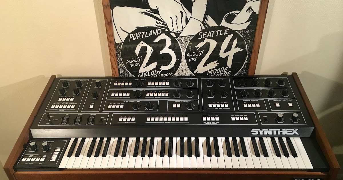 MATRIXSYNTH: Elka Synthex MKII+ Midi IN/OUT+ Flight Case. *Serviced by ...