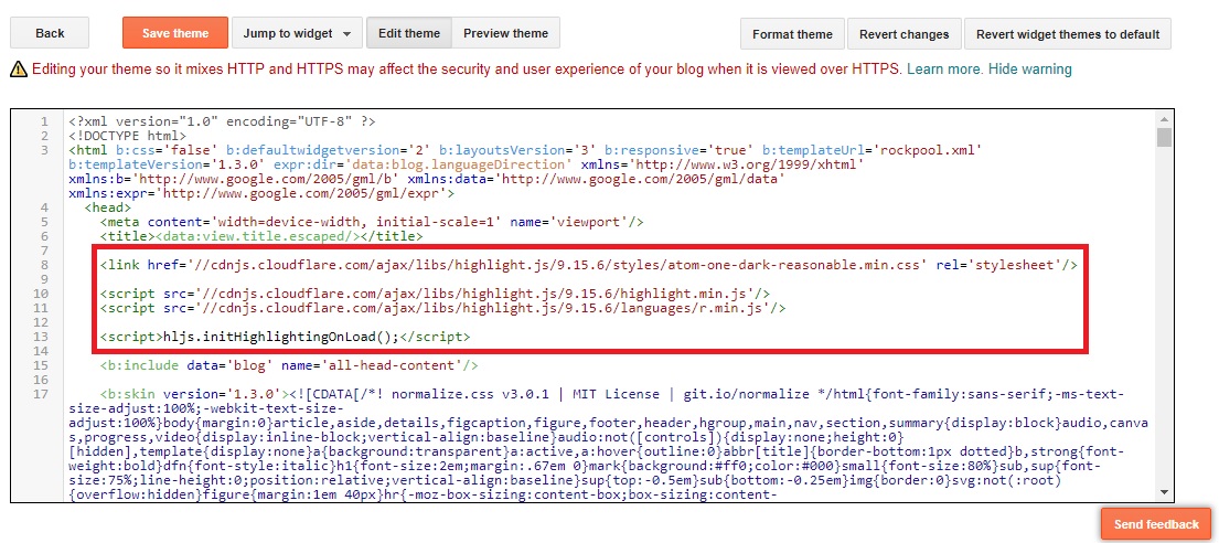 How To Format Code Snippets In Blogger Posts