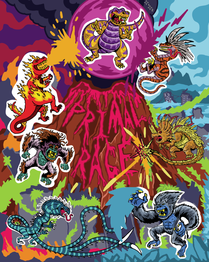 Pretty Weird Art: Pretty Weird Art Poster: WIP of Primal Rage