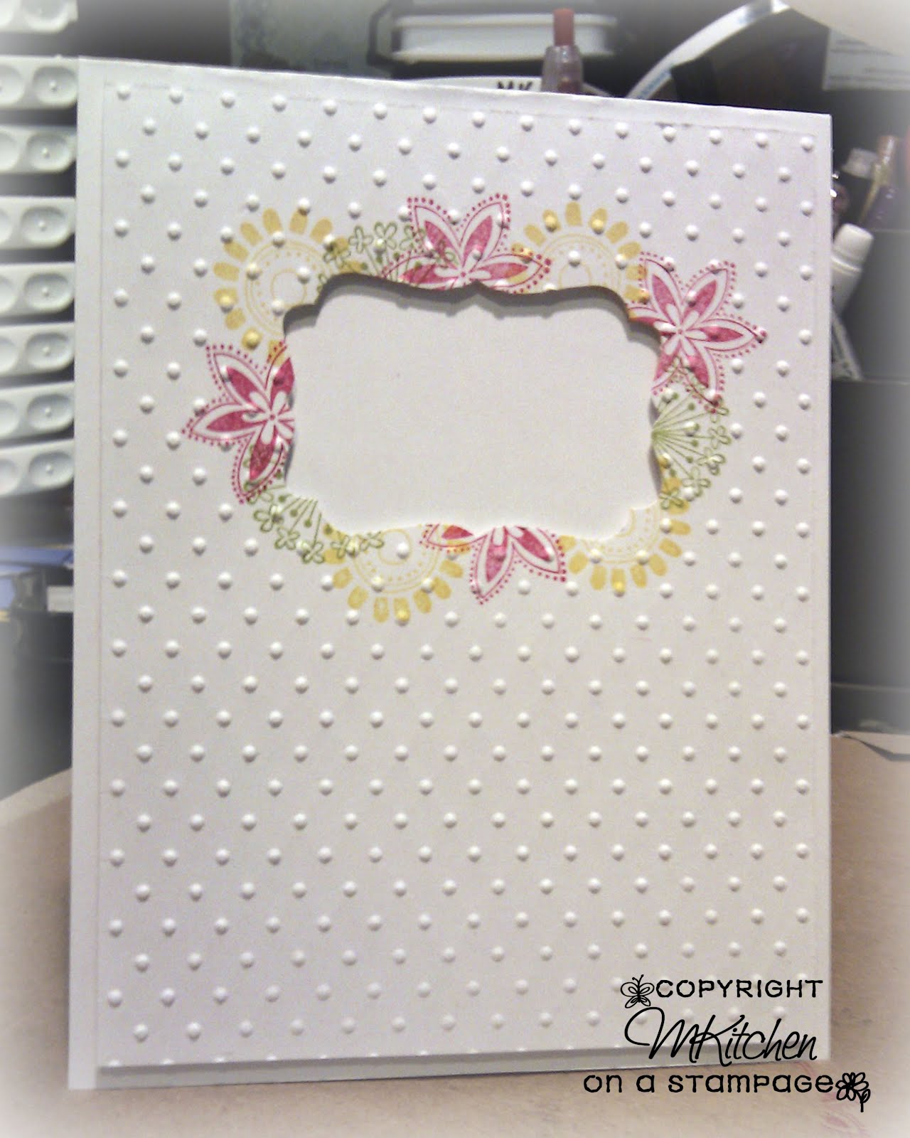 Technique Time Tuesday: Stamped Punch Window--First Ever Challenge!